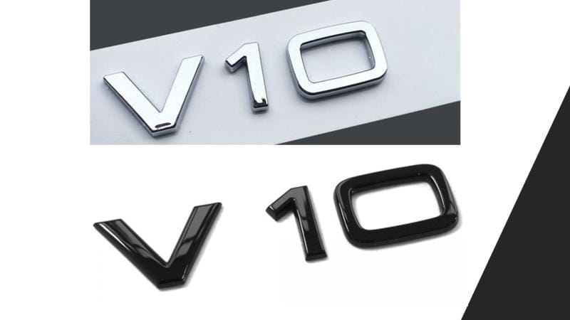 V10 emblem till VW Audi Porsche - BILACCESSOARER.SE