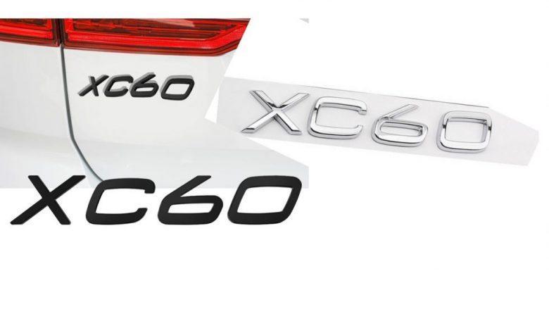 Volvo XC60 emblem i svart och silver - BILACCESSOARER.SE