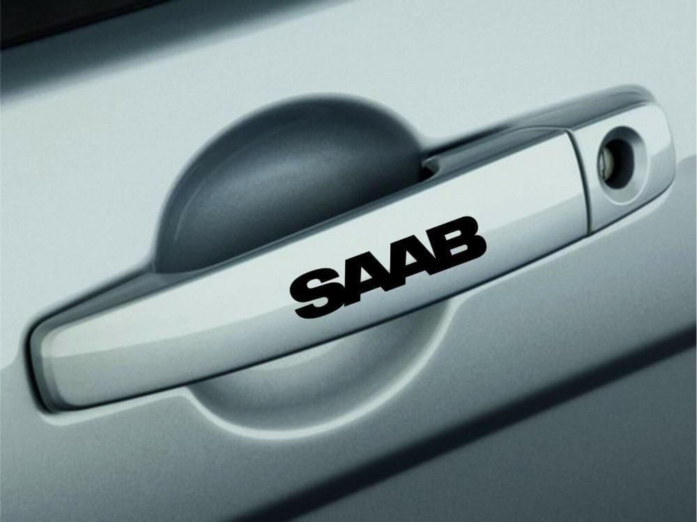 Saab dekal 4st dekaler till dörrhandtag - BILACCESSOARER.SE